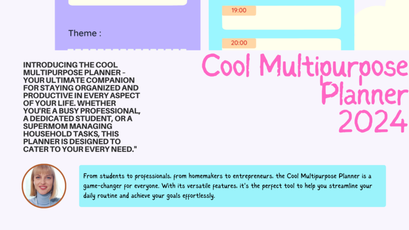 Cool Multi-Purpose Planner - Frazal
