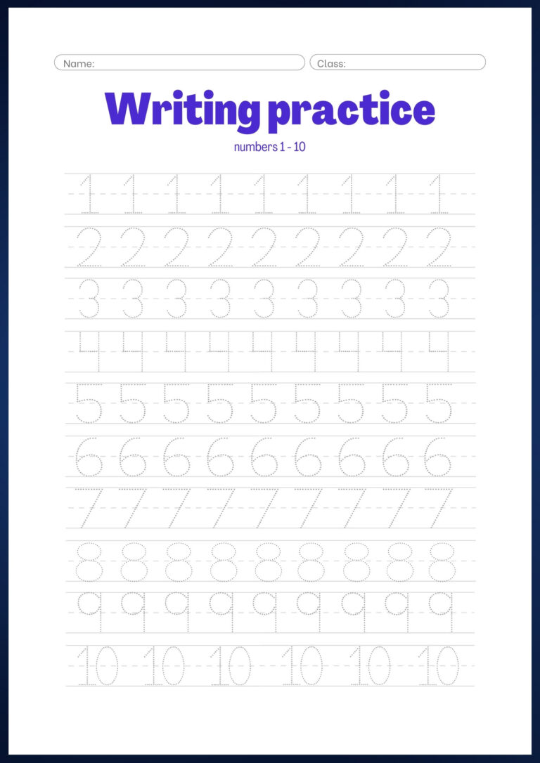 Fun and Colorful Preschool Worksheets bundle - Frazal